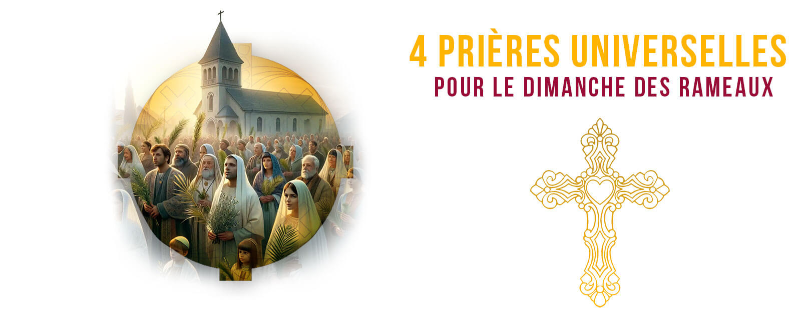 4 Prières Universelles du Dimanche des RAMEAUX