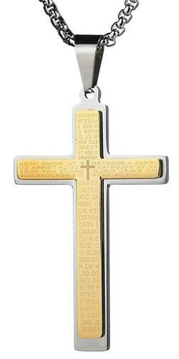 Graved cross pendant - Croix Chrétiennes