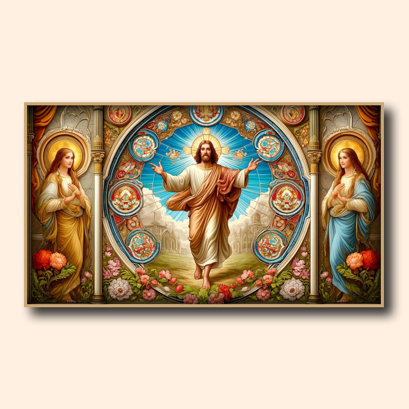Religious painting Jesus Animation | Croix Chrétiennes