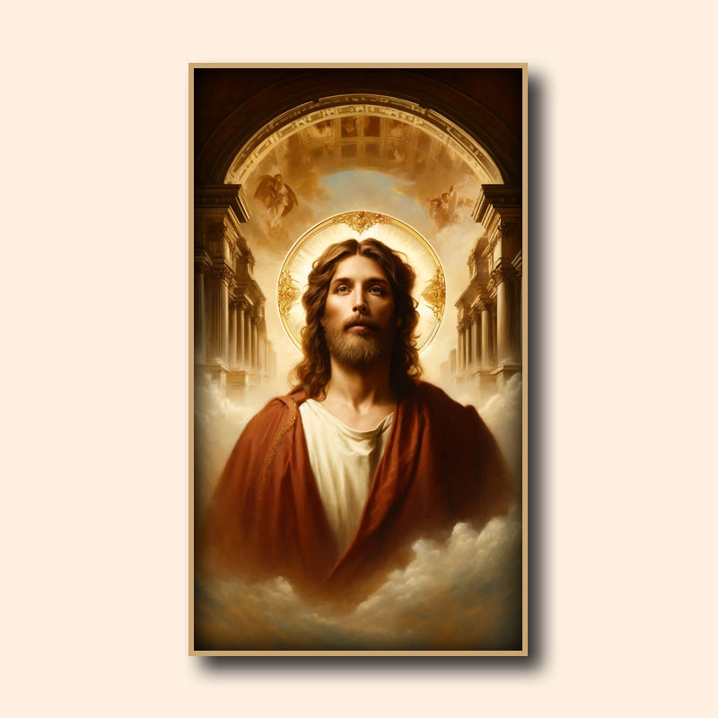 Religious painting Jesus Louvre | Croix Chrétiennes