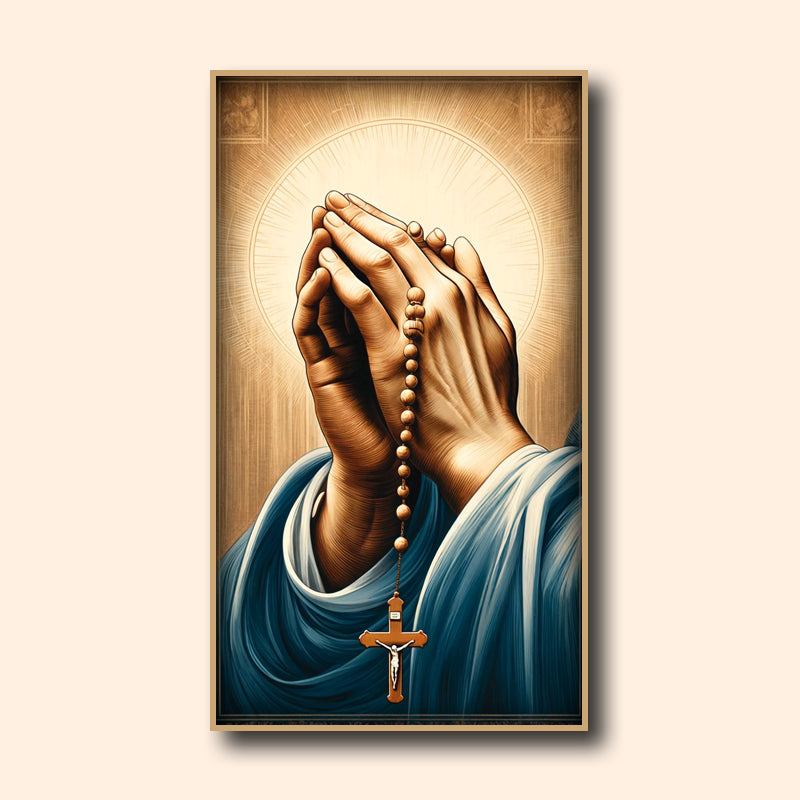 Religious painting Universal prayer | Croix Chrétiennes