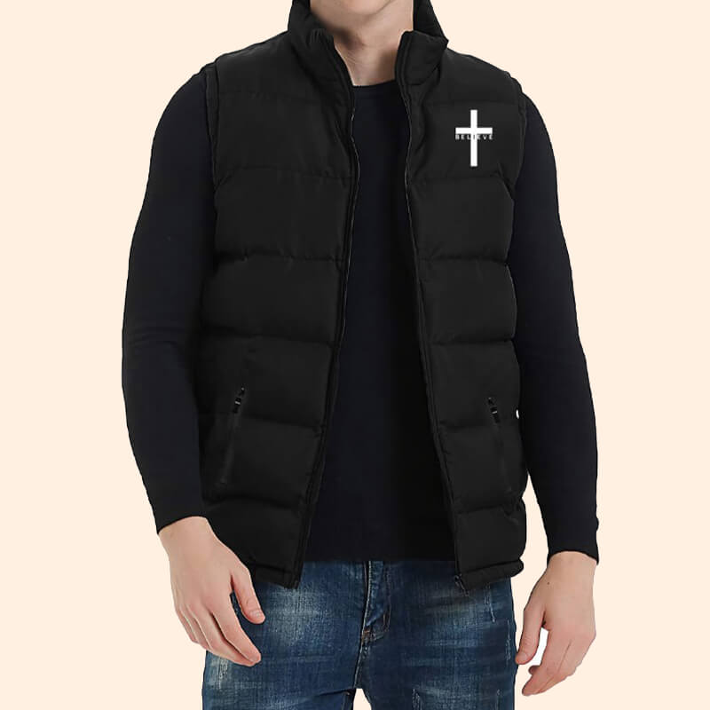 Jesus cross -sleeved jacket - Croix Chrétiennes